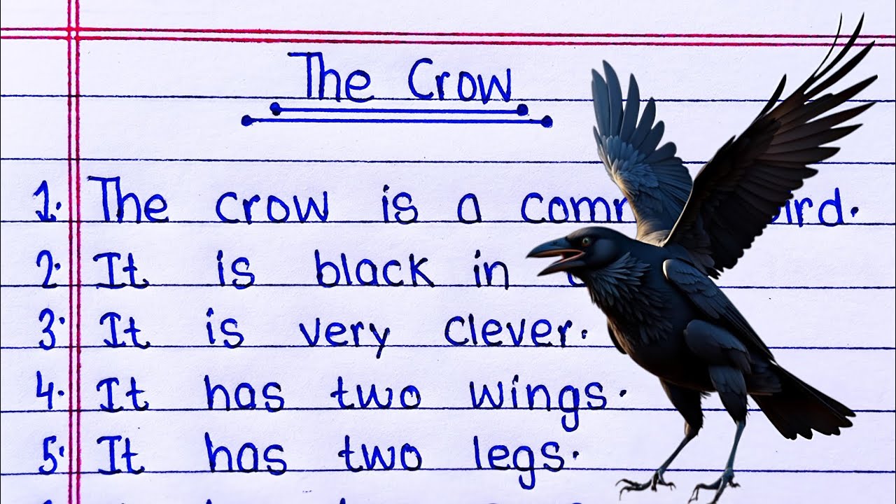10 Lines on Crow | Short Essay on Crow for Students | Easy Lines in ...