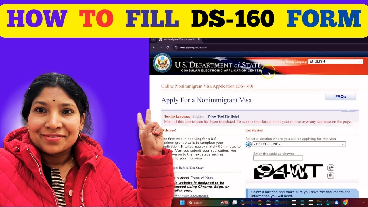 HOW TO FILL DS 160 FORM FOR USA VISA | Visa Application 2025 | Step by ...