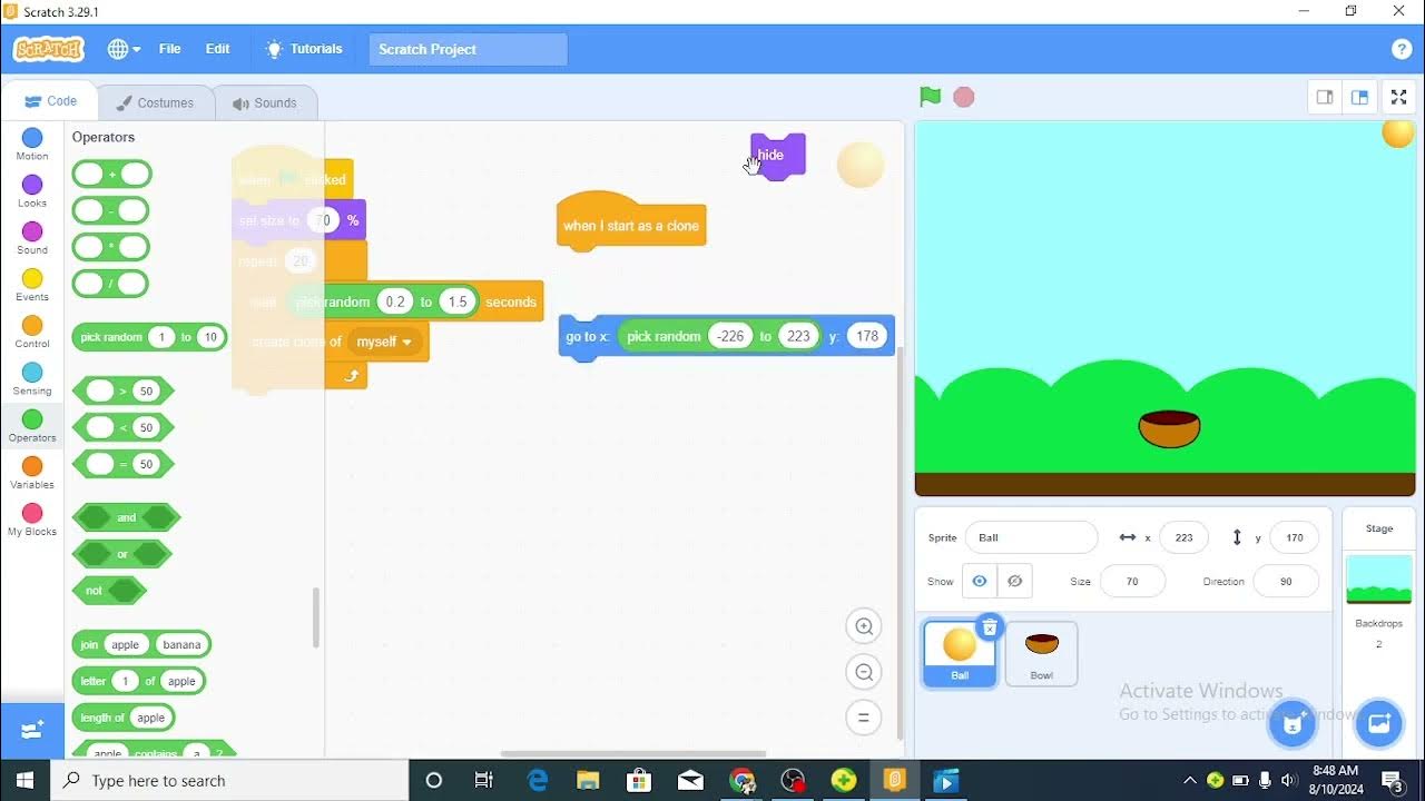 Catcher Game | Scratch programming - YouTube