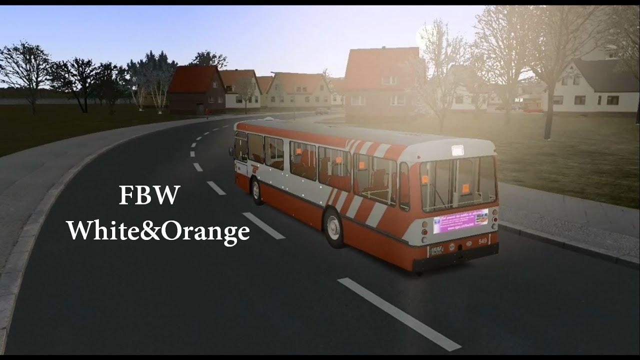 Omsi 2 MODS - Bus FBW White&Orange - SimuladoresHD - YouTube