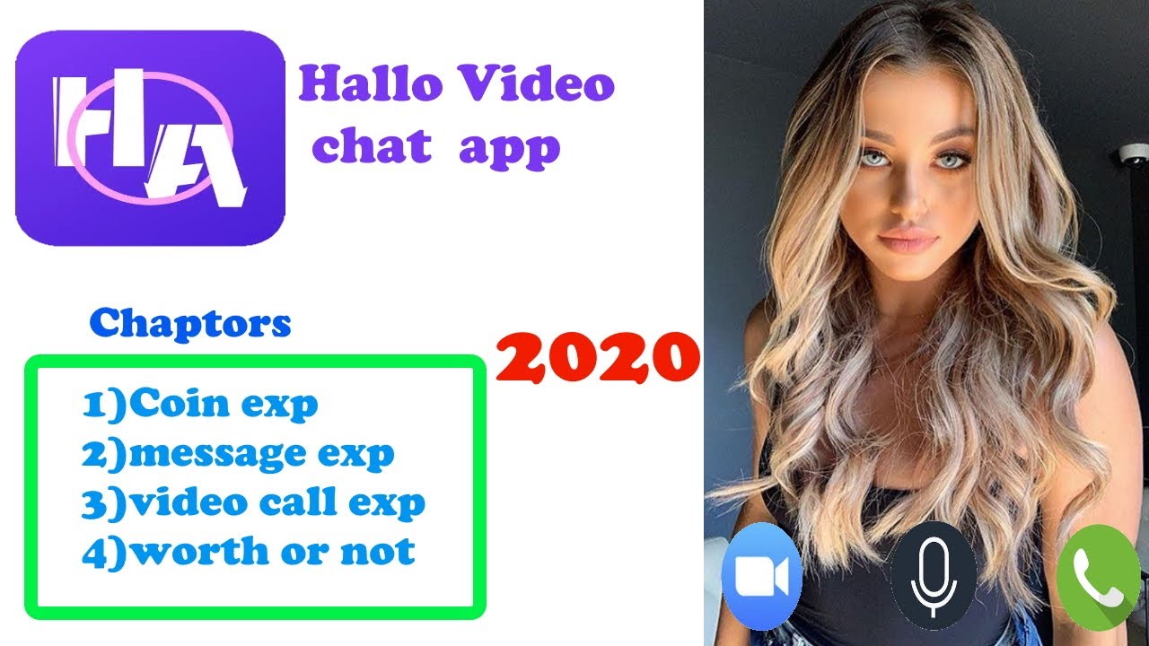 hallo video chat | hallo video chat use | hallo app - YouTube
