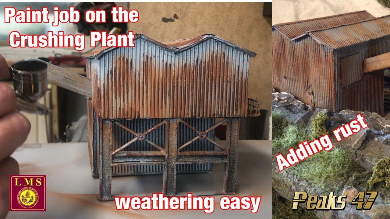 Building a Model Railway - how to make a Stone Quarry - Weathering the ...