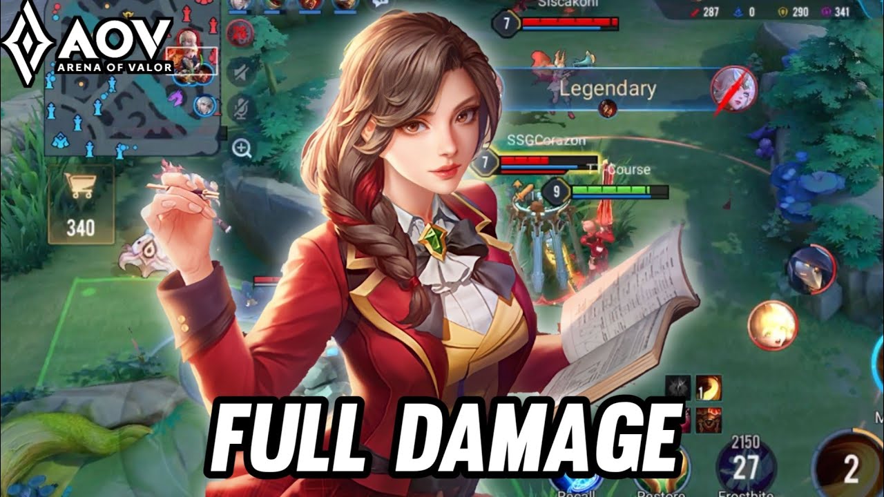 ASTRID GAMEPLAY | FULL DAMAGE - ARENA OF VALOR - YouTube