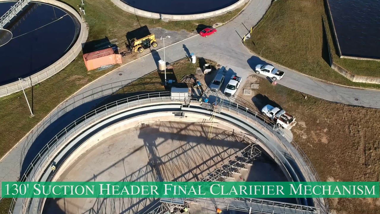 Envirodyne Systems Inc. Suction Header and Uptake Pipe Clarifier Mechanisms - YouTube