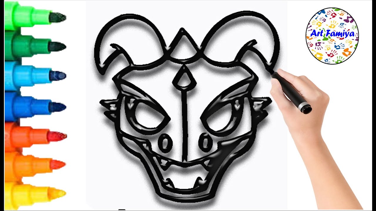 How to Sketch dragon from Roblox Adopt Me - Step by Step Drawing - YouTube