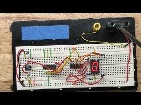 Breadboard Day: 555 Timer, 7490 Decade Counter, 7447 BCD-to 7 Segment ...