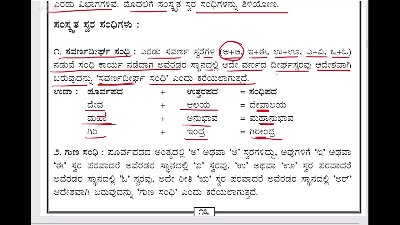Kannada Sandhigalu YouTube Kannada Sandhigalu YouTube