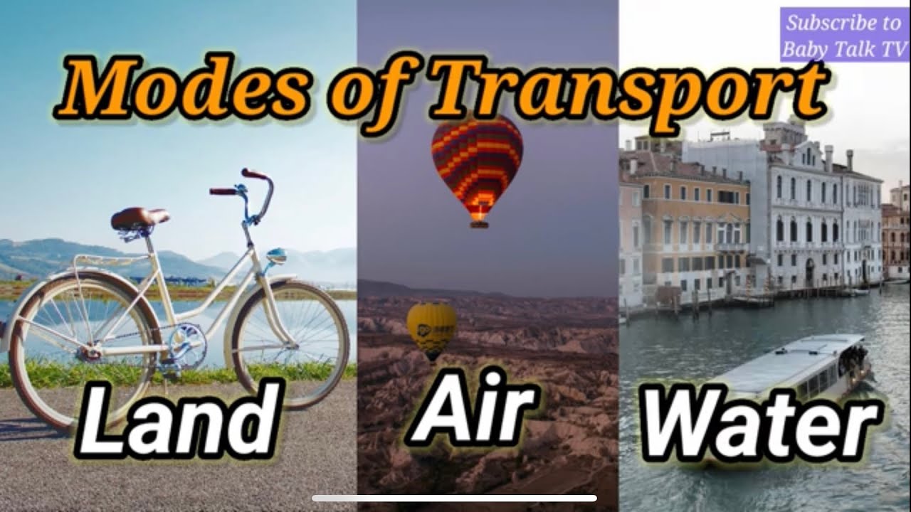 Part 1 | Modes of Transport for Children | Land Transport |Kids ...