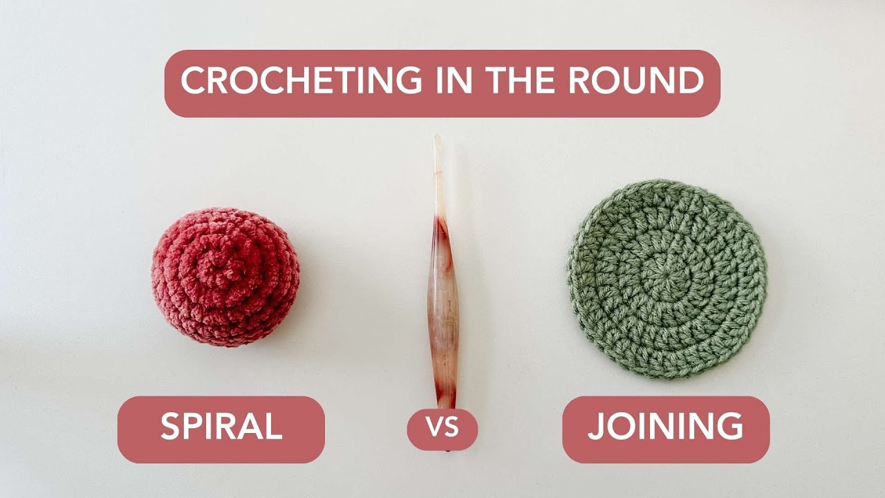 Amigurumi 101: Crocheting in the Round: Spiral vs Joining! - YouTube
