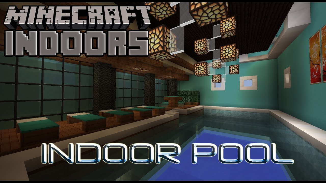 Sumptuous Indoor Pool - Minecraft Indoors Interior Design - YouTube