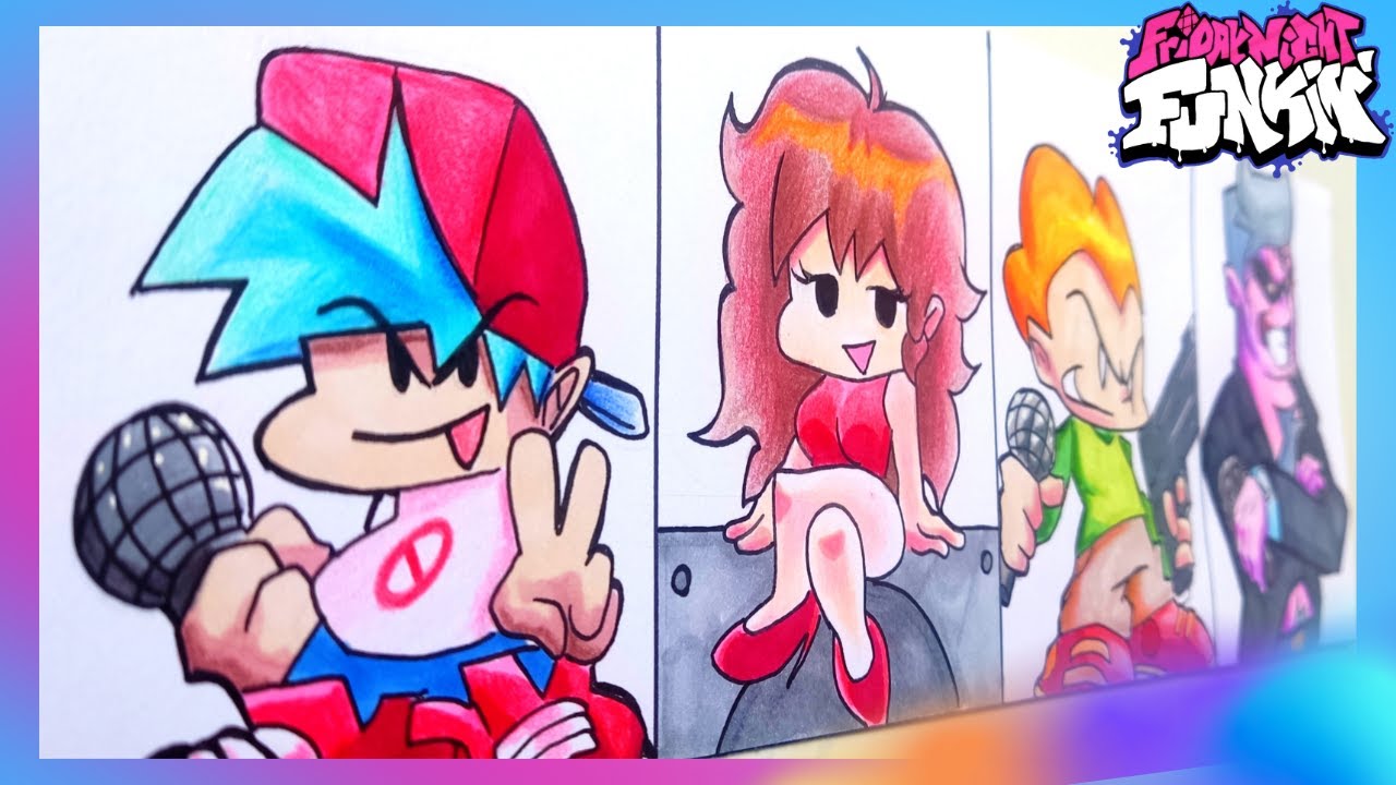 Drawing FRIDAY NIGHT FUNKIN ' mods | Boyfriend, girlfriend, Piko, daddy ...