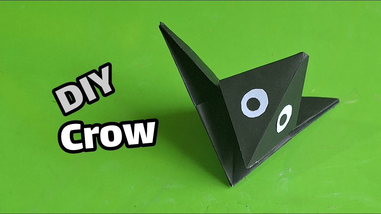EASY PAPER CROW 🐦‍⬛ - YouTube