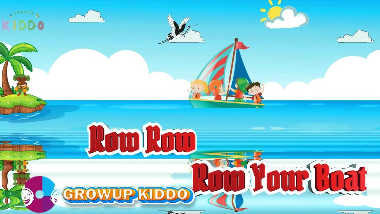 Row Row Row Your Boat Rhymes Music Instrument For Kids | Nursery Rhymes ...