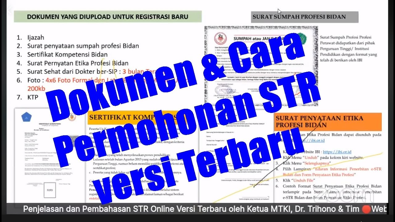 Dokumen dan Cara Pengajuan STR Versi Terbaru - YouTube