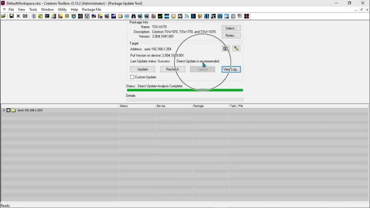 CTI | Crestron Toolbox™: Package Update PUF Tool - YouTube