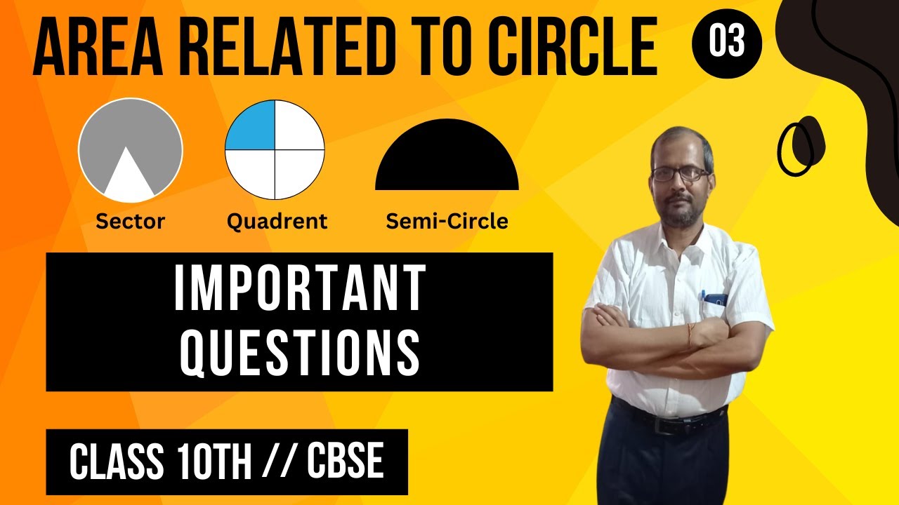 Area Related To Circle || Important Questions Of Area Related to circle ...