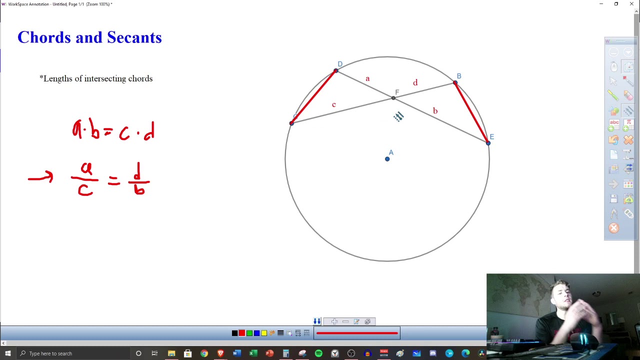 Unit 6 Circles - Chords and Secant Properties - YouTube