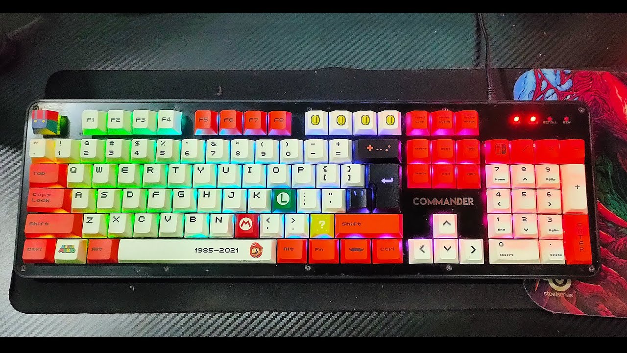UNBOXING KEYCAPS MARIO BROSS BUAT KEYBOARD LU JADI ESTETIK - YouTube
