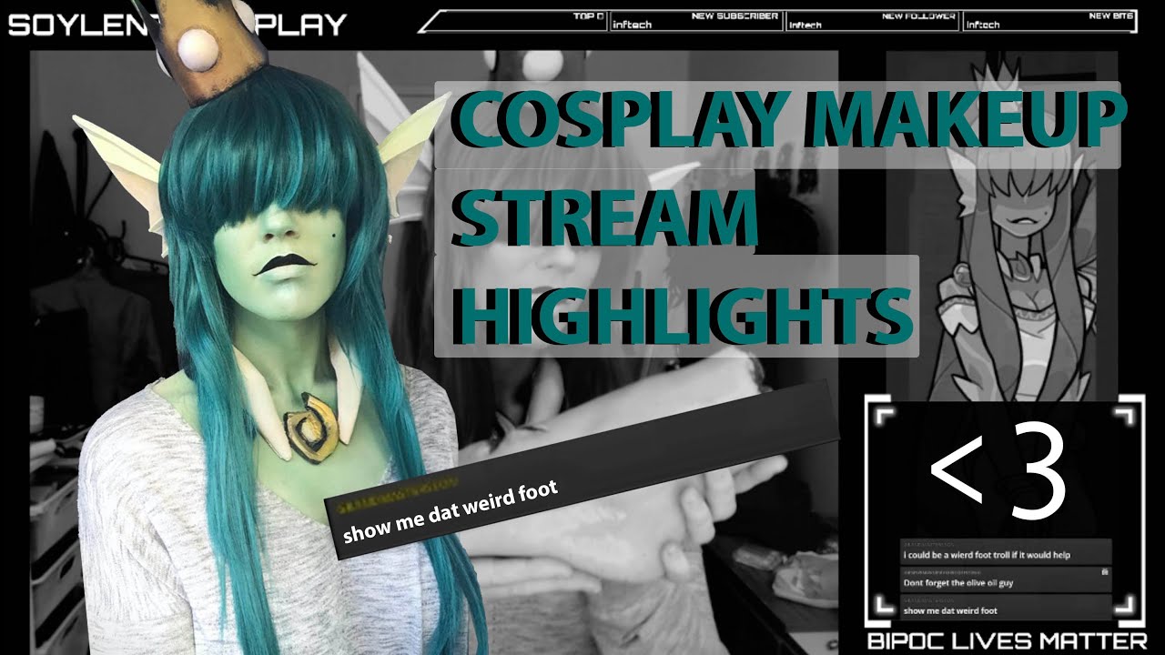 Amanda from Monster Prom! Cosplay Makeup Stream Highlights! - YouTube