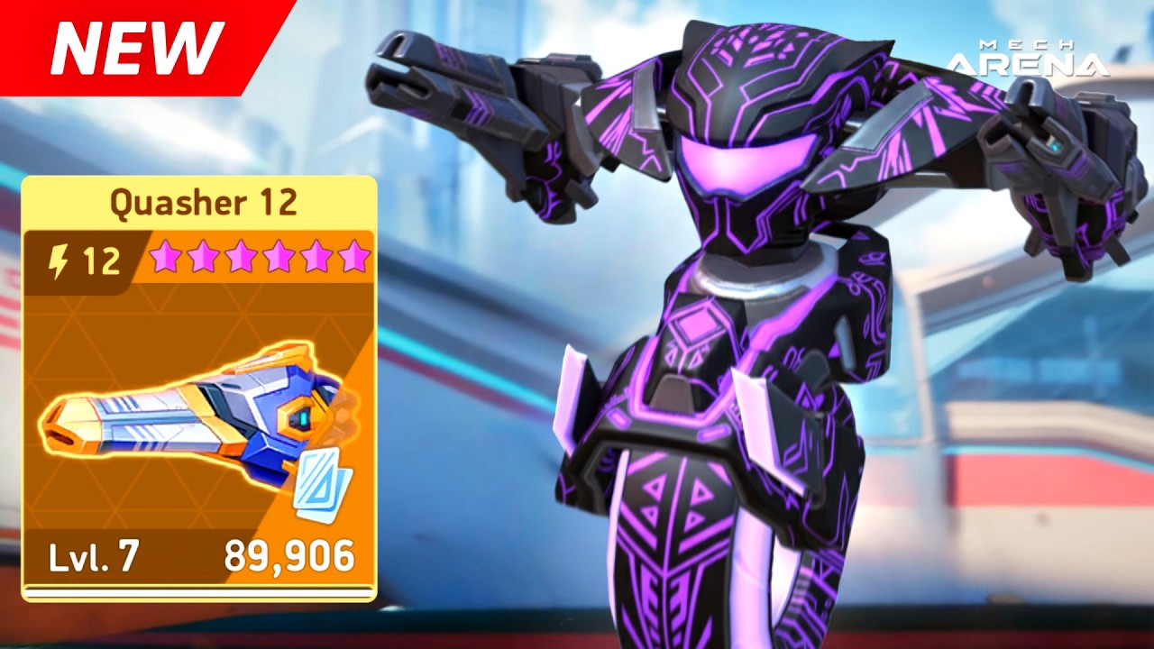 New Weapon QUASHER 12 - Killshot Surge Eclipse Nomad - Mech Arena - YouTube