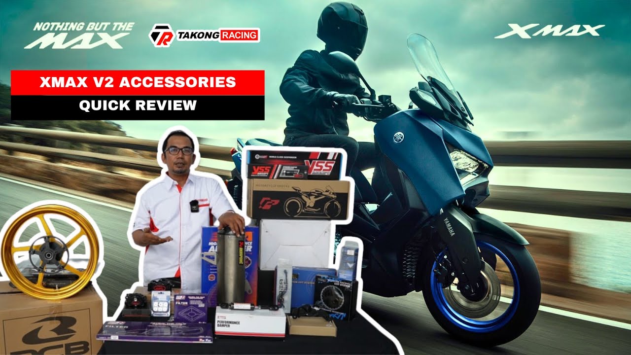 Yamaha XMAX v2 Accessories - Quick Review - YouTube