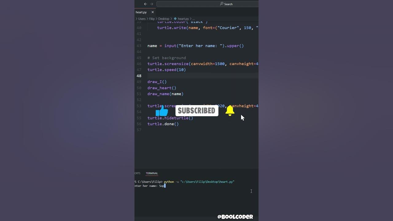 Impress your crush using code - YouTube