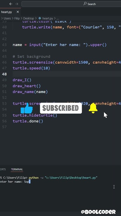 Impress your crush using code - YouTube