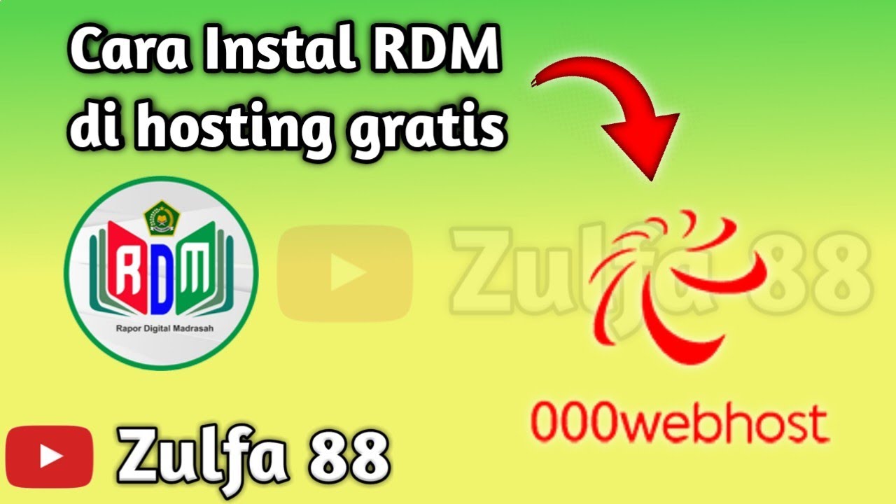 Install RDM Rapor Digital Madrasah versi hosting dengan hosting gratis 2021 - YouTube