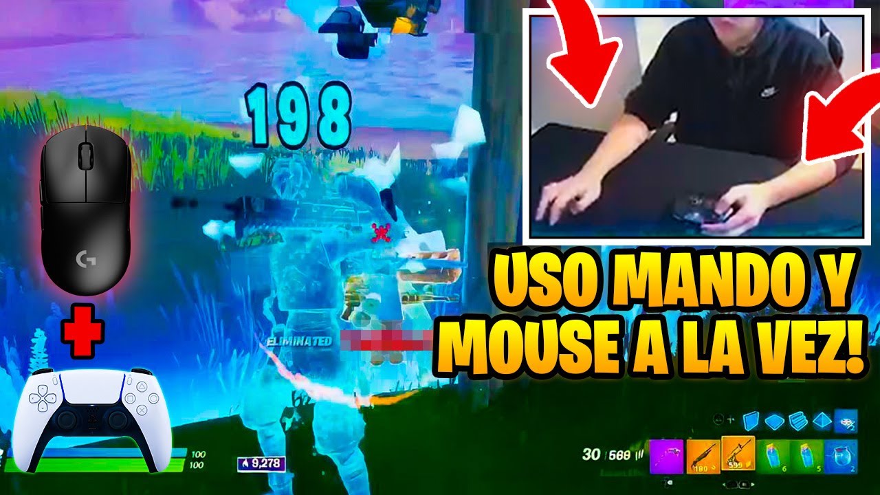 Streamer USA MOUSE Para Atacar Y MANDO MOVERSE *A LA VEZ* en FORTNITE 😱 ...