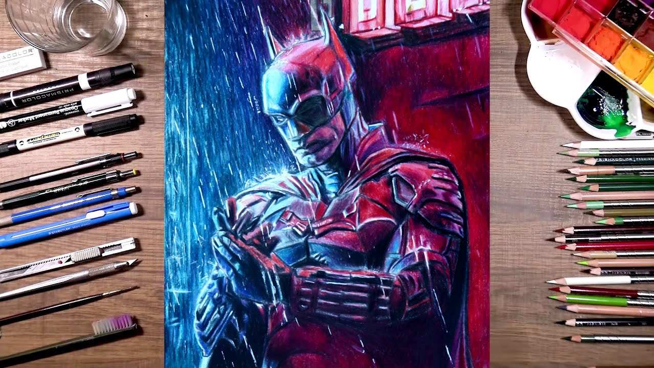 Drawing The BATMAN 2022 (Robert Pattinson) - YouTube
