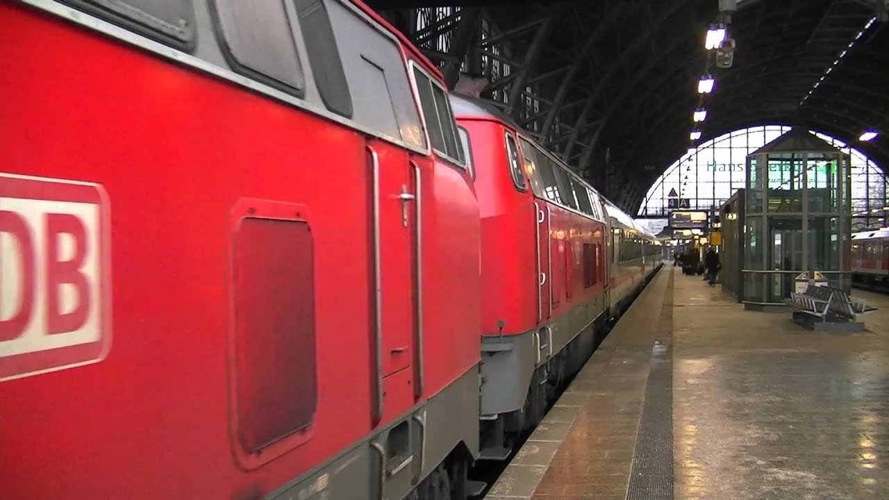 Br 218 mit IC nach Frankfurt in Hamburg Dammtor Full HD - YouTube