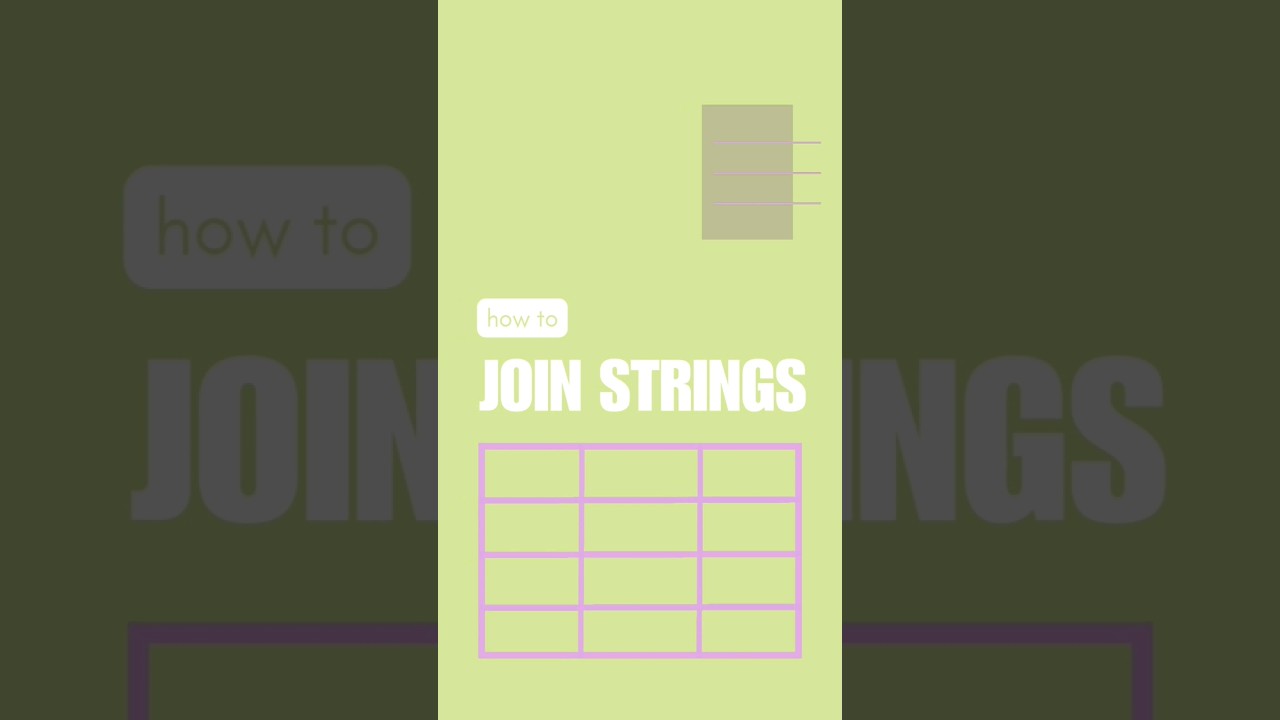 How To Join Strings In Excel excel exceltutorial exceltips How To Join Strings In Excel excel exceltutorial exceltips