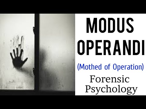 Modus Operandi || MO || Origin of the Word ||Definition and History ...