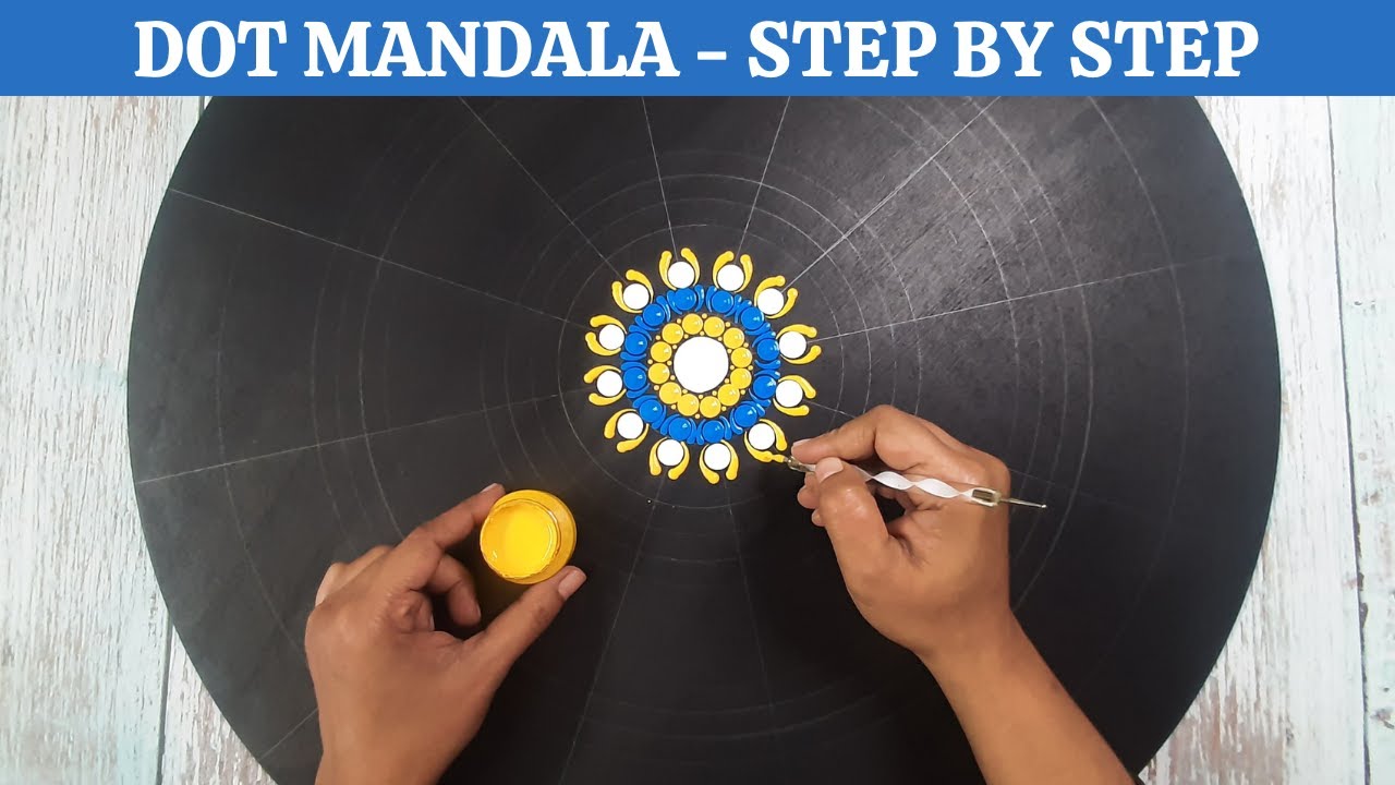 Dot Mandala | (Dot mandala for beginners) | Dot mandala art | 76 | 2022 ...