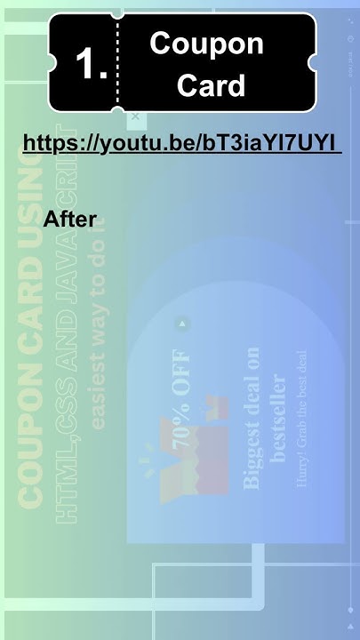 On Loading Webpage Popup Coupon Offer Card using JS | HTML | CSS #js #website #shorts - YouTube