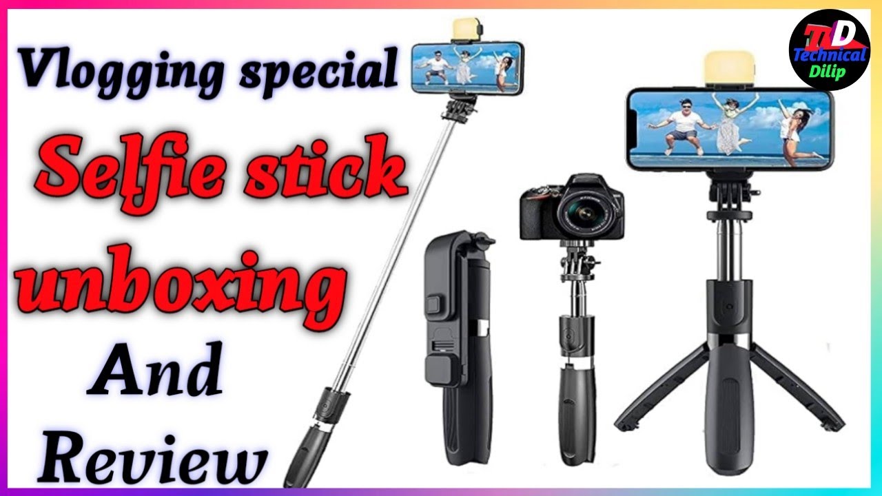 Vlogging Special Selfie Stick Unboxing and Review || how to use selfie ...