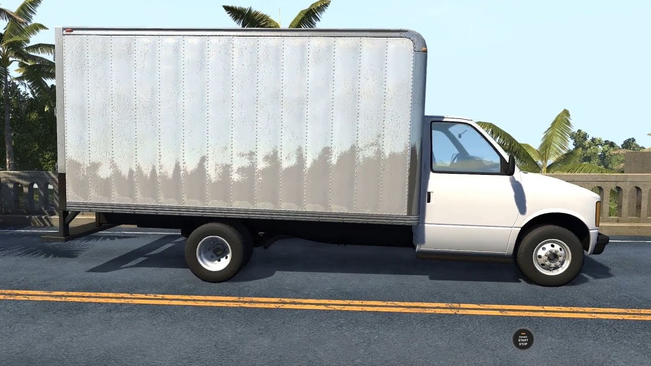 BeamNG Drive - H45 Box Van On Dry Rock Island - YouTube