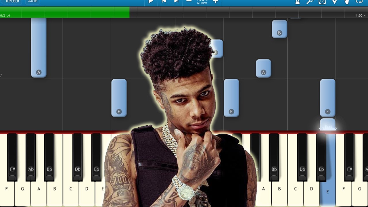 Blueface x Gunna First Class Piano Tutorial - YouTube