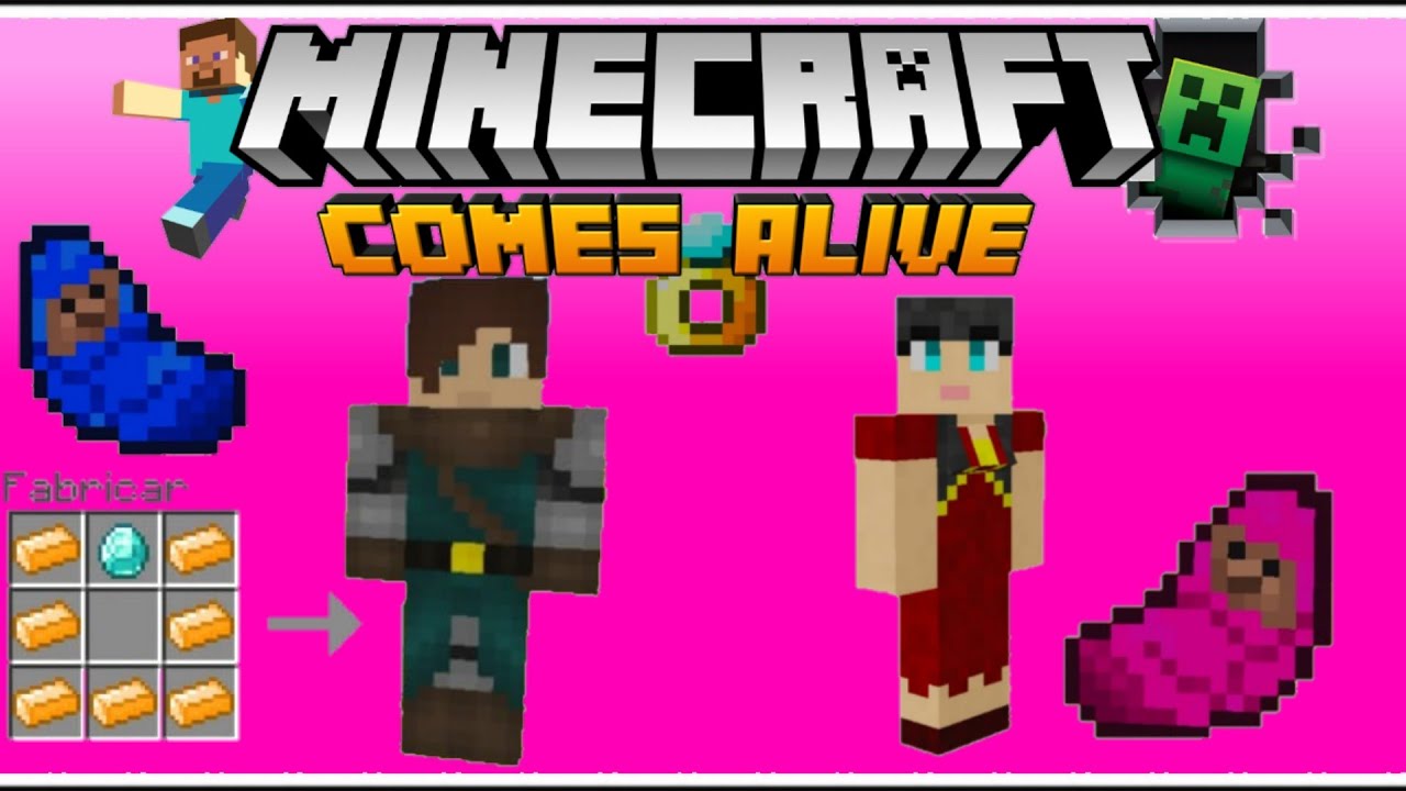 💎MOD de FAMILIA PARA MCPE/ComesAliveMod-Addon PARA MINECRAFT PE/Mods de ...