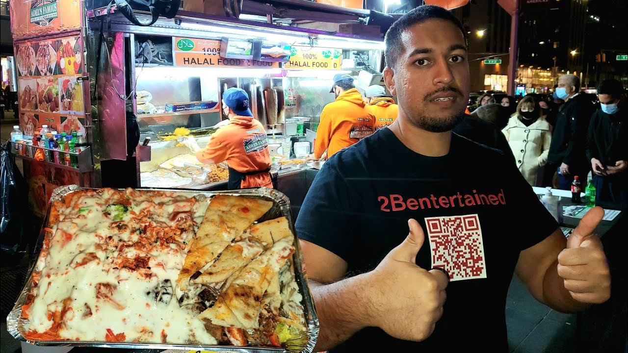 Normal Guy Eats - Adel's Famous Halal NYC - YouTube