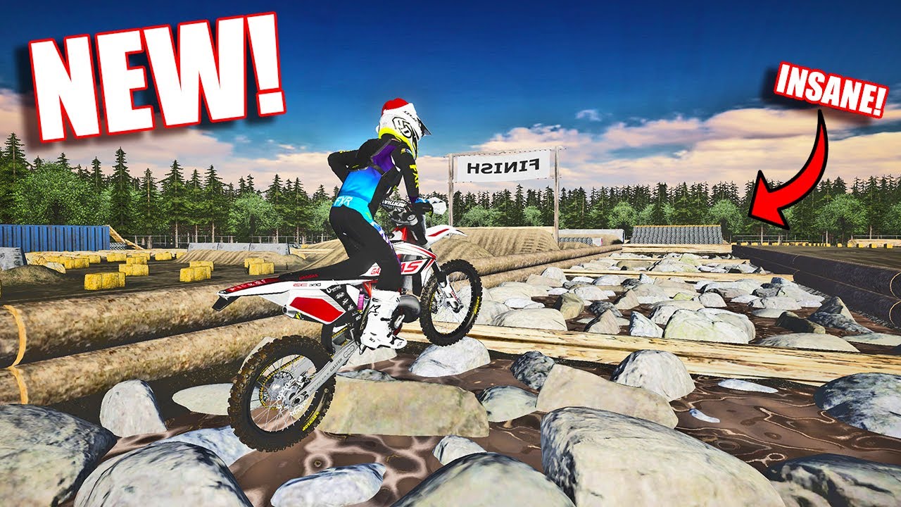 NEW GNARLY ENDUROCROSS TRACK IS INSANE!! (MXBIKES) - YouTube