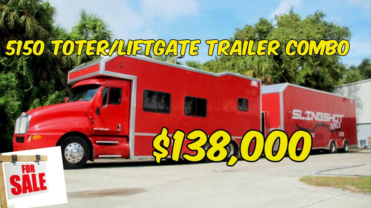 Motorhome 5150 TOTER / LIFTGATE TRAILER COMBO $138,000 For Sale - YouTube