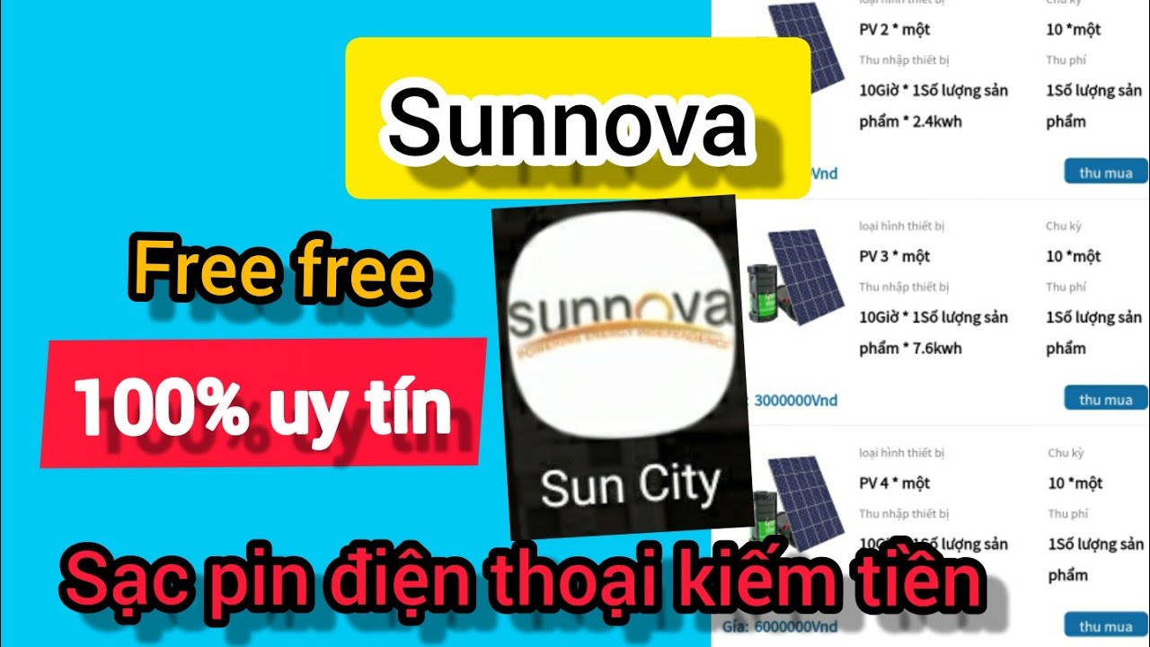 [HOT] Sunnova APP kiếm tiền online cực hót thời điểm hiện tại | Hướng dẫn đăng kí tặng 35k - YouTube