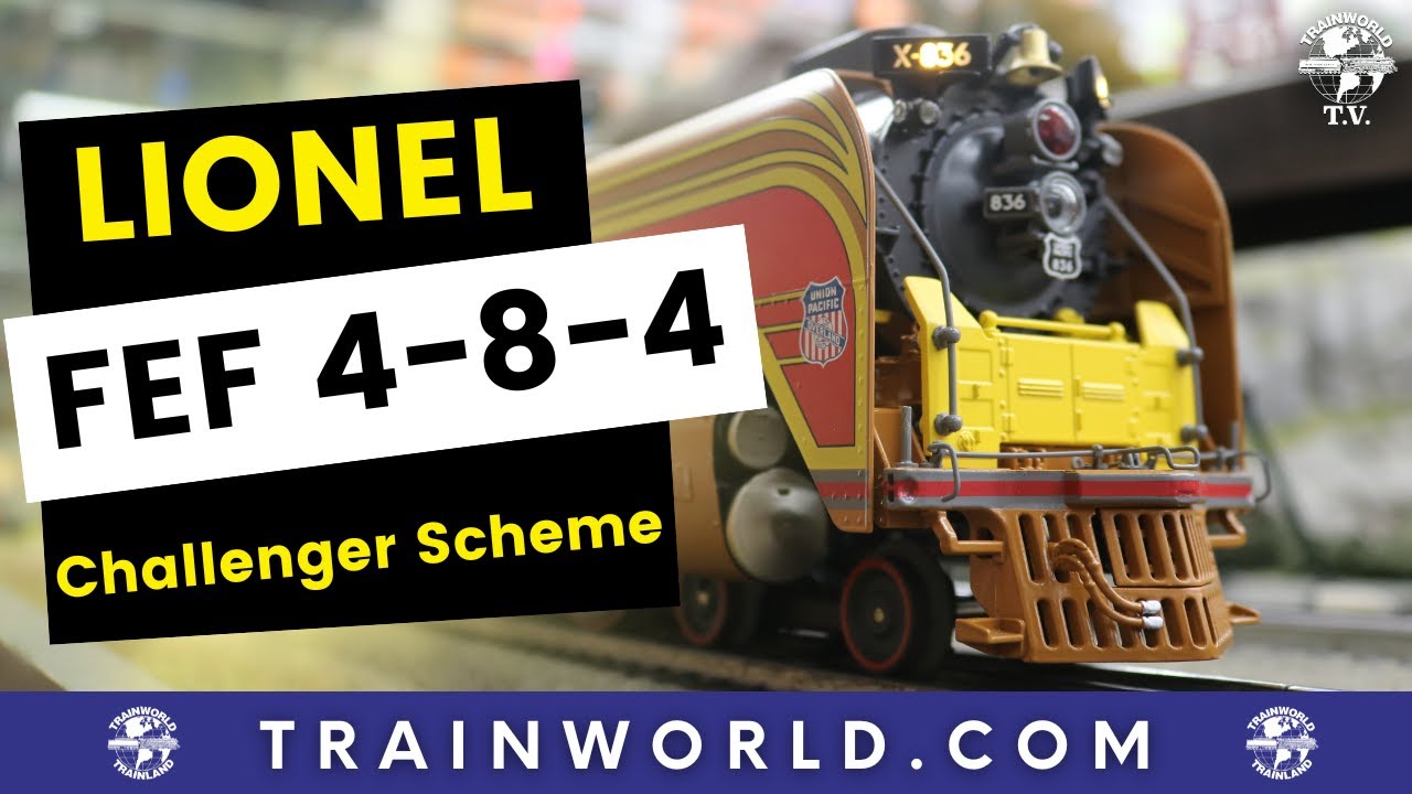 Lionel Legacy O Scale Union Pacific FEF Challenger Scheme - YouTube