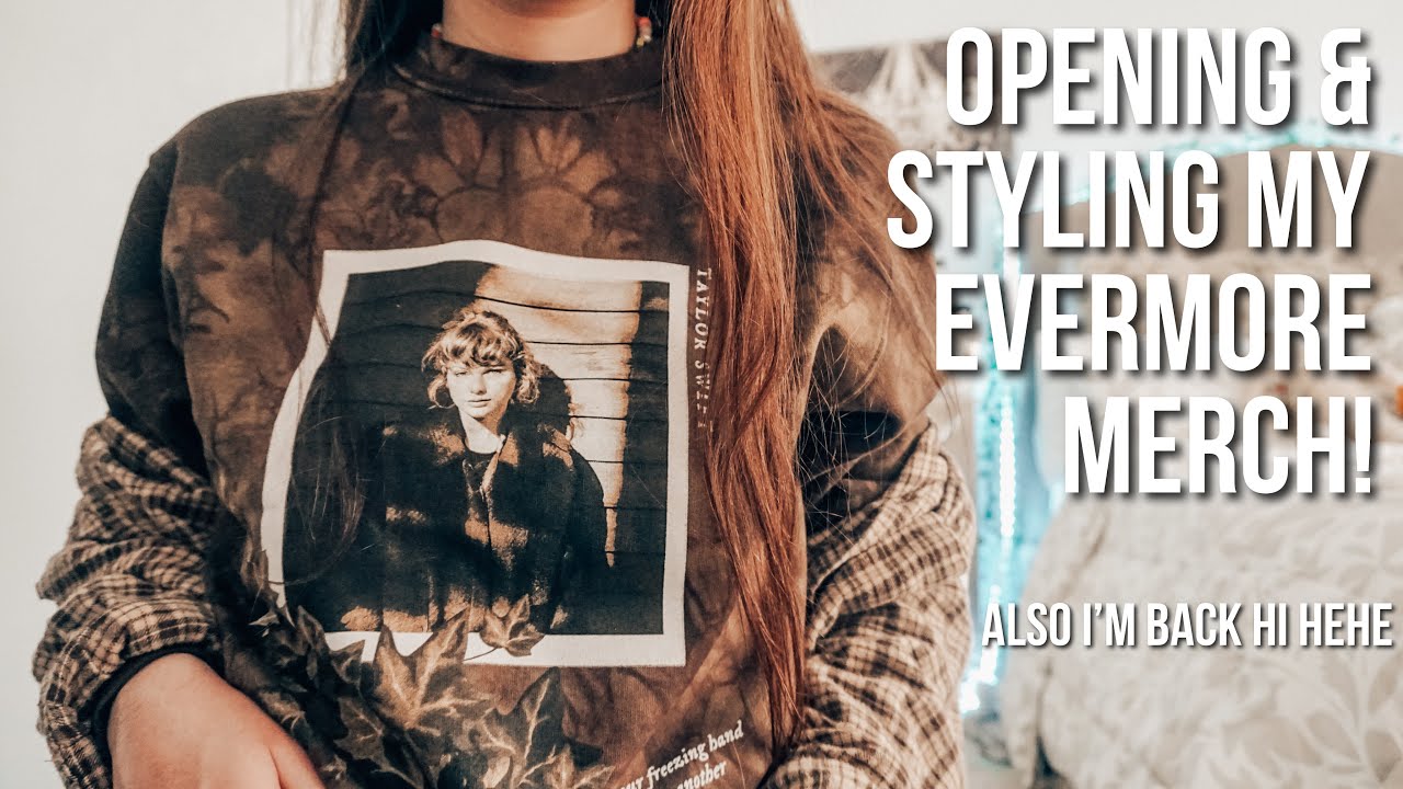 EVERMORE MERCH UNBOXING AND STYLING!! - YouTube