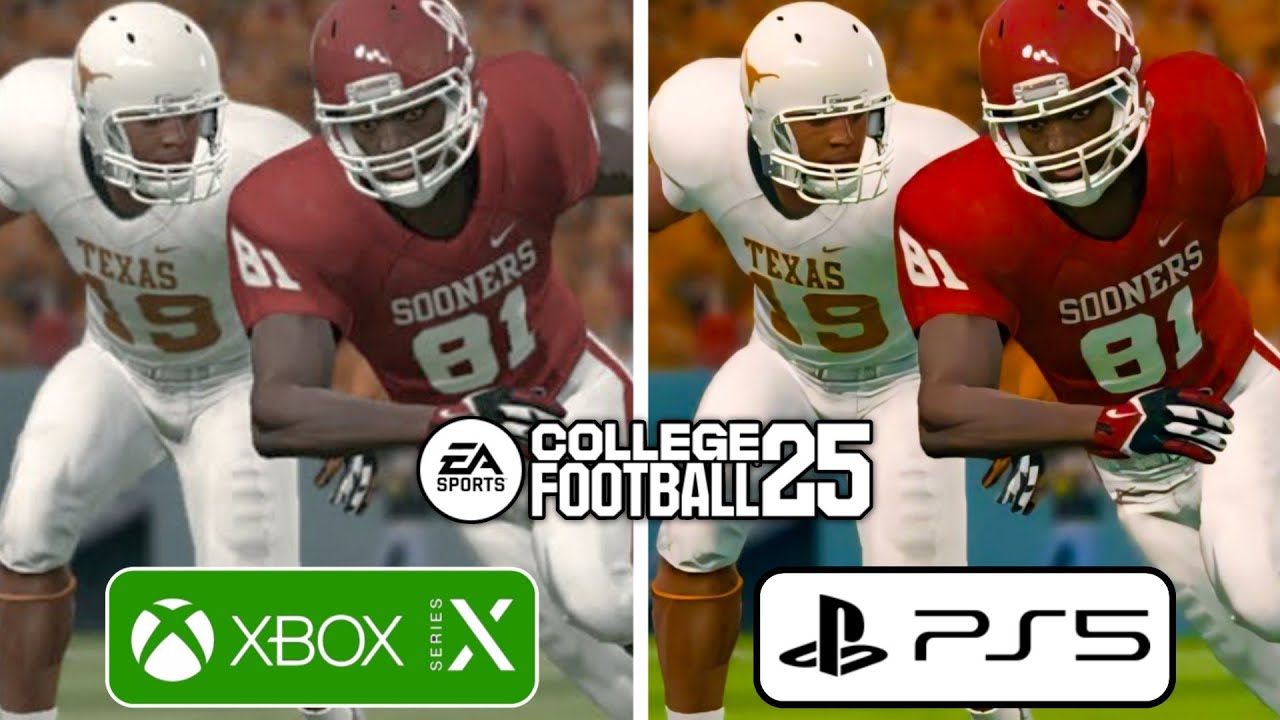 EA Sports College Football 25 PS5 vs Xbox Series X Graphics Comparison ...