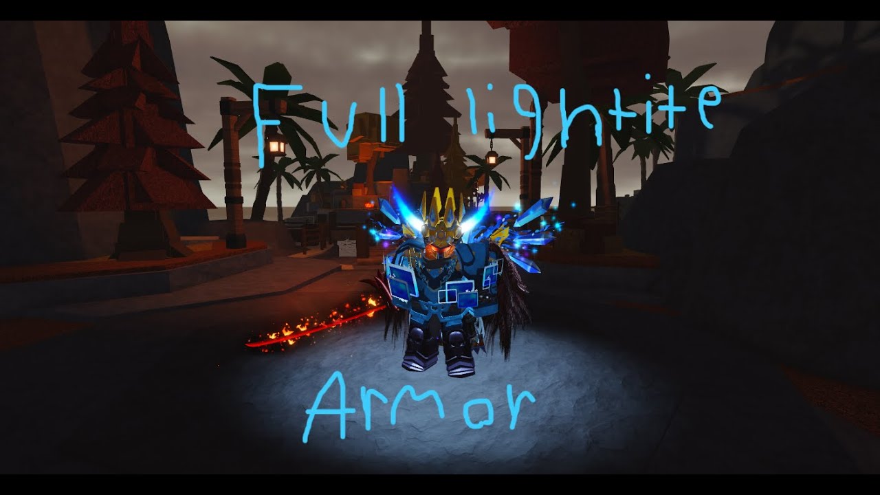 Roblox forge making lightite armor - YouTube