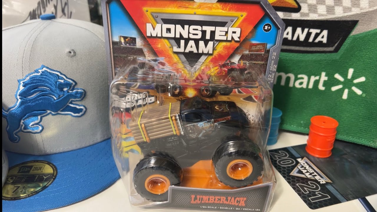 SpinMaster Monster Jam 1:64 Lumberjack Unboxing & Review - YouTube