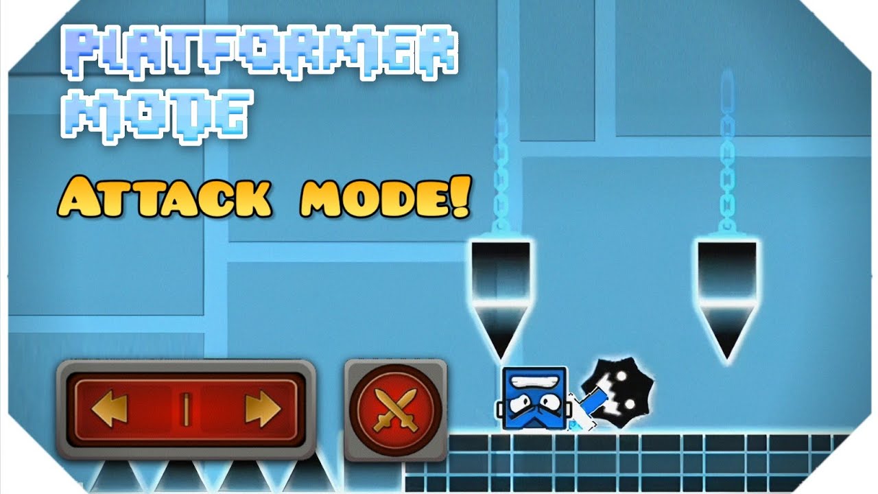 Platformer test - ATTACK button! - YouTube