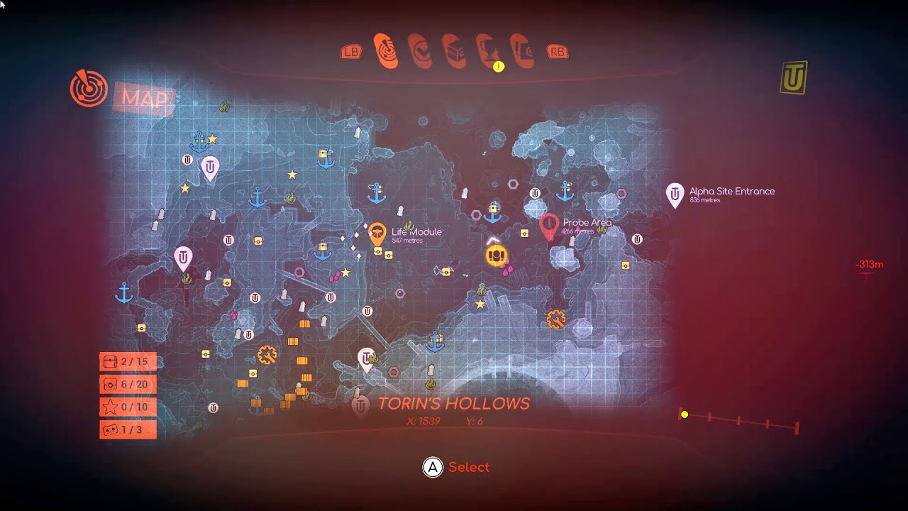 MAP of Under the Waves game - YouTube